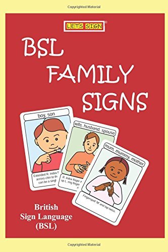 BSL FAMILY Signs: British Sign Language (in FLASHCARD Format) by Cath ...