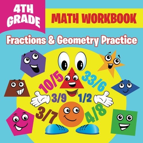 4th Grade Math Workbook: Fractions & Geometry Practice by Baby ...
