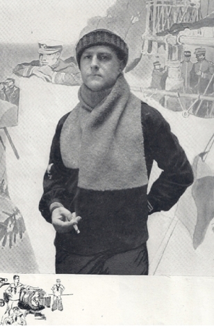 #0006 WW1 MUFFLER VINTAGE KNITTING PATTERN by Princess of Patterns ...