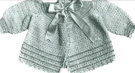 #0191 BABETTE SACQUE VINTAGE CROCHET PATTERN by Princess of Patterns ...