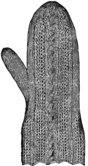 #0291 GINNY FANCY SILK MITTENS VINTAGE KNITTING PATTERN by Princess of ...