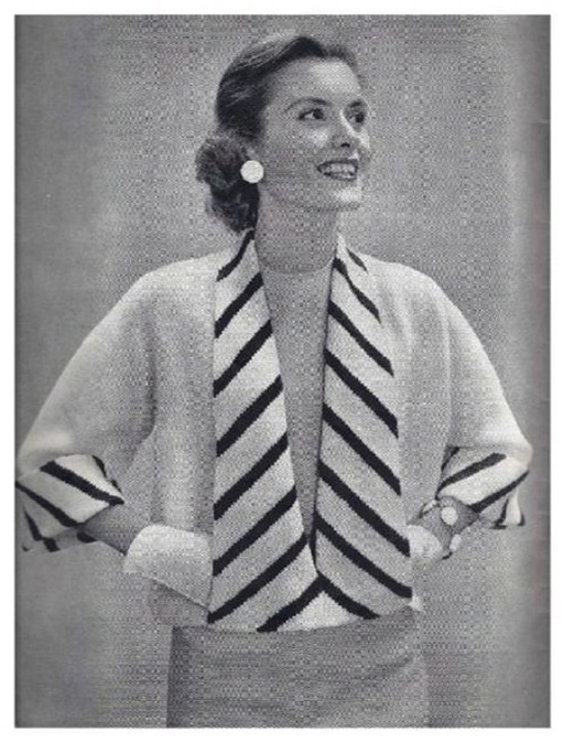 #1270 ABBY SWEATER VINTAGE KNITTING PATTERN by Princess of Patterns ...