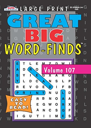 Great Big Word-Finds Large Print Puzzle Book-Word Search-Volume 153 by ...