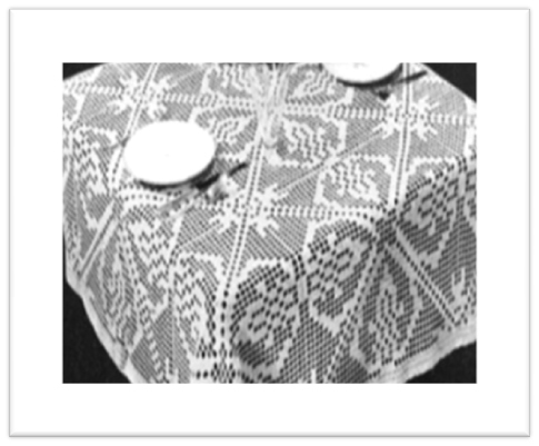 #1885 TABLE FOR TWO VINTAGE KNITTING PATTERN by Princess of Patterns ...
