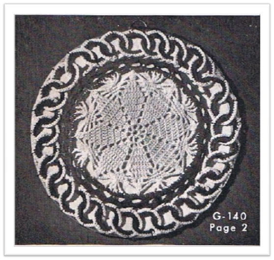 #2560 HOT PLATE MAT VINTAGE CROCHET PATTERN by Princess of Patterns ...