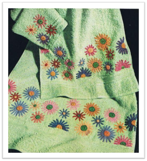 #2694 DAISY BATH SET VINTAGE CROCHET PATTERN by Princess of Patterns ...