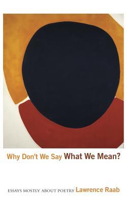 Why Don't We Say What We Mean?: Essays Mostly About Poetry by Lawrence ...
