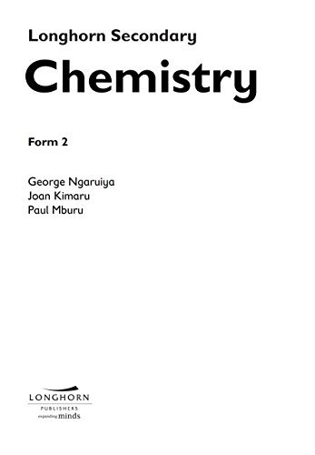 Longhorn Secondary Chemistry: Form 2 by Paul Mburu | Goodreads