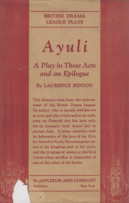 Ayuli: A Play in Three Acts and an Epilogue by Laurence Binyon | Goodreads