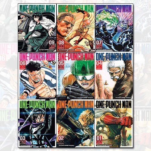 One-Punch Man Volume 1-9 Children Manga Books 9 Books Collection Set by ...