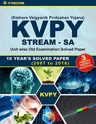 KVPY (Stream-SA) Kishore Vaigyan Protsahan Yojana 11 Years Unit wise ...