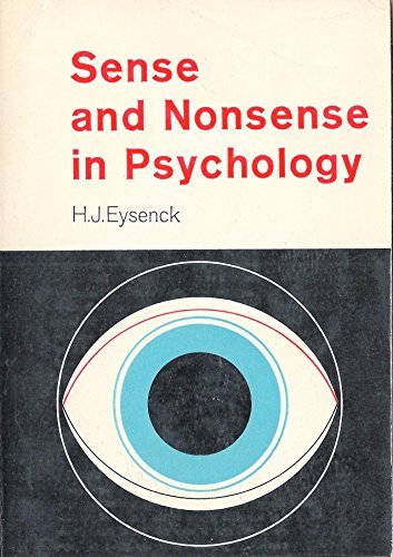 Sense and Nonsense in Psychology (Illustrated): First Edition by Hans ...