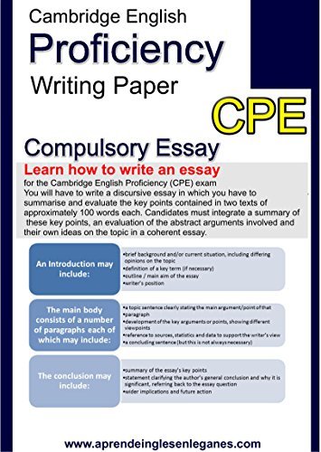 HOW TO WRITE AN ESSAY FOR THE CAMBRIDGE ENGLISH PROFICIENCY (CPE) EXAM ...