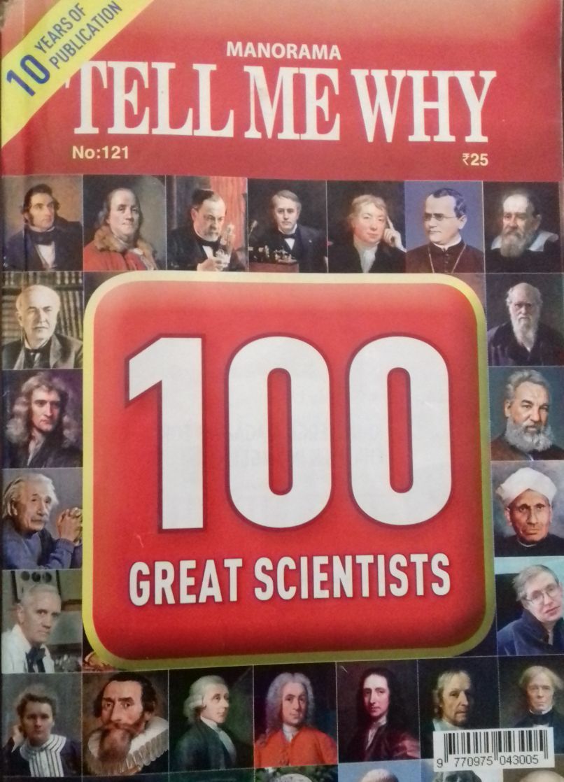 100 Great Scientists (Manorama Tell Me Why #121) by Various | Goodreads