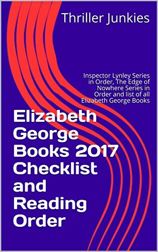 Elizabeth George Books 2017 Checklist and Reading Order: Inspector ...