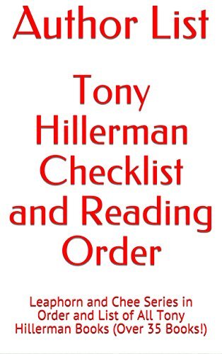 Tony Hillerman Checklist and Reading Order: Leaphorn and Chee Series in Order and List of All ...