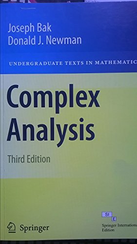 Complex Analysis, 3rd Edition by Joseph Bak & Donald Newman | Goodreads