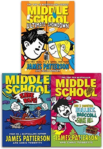 James Patterson Middle School 3 Books Collection Pack Set by James ...