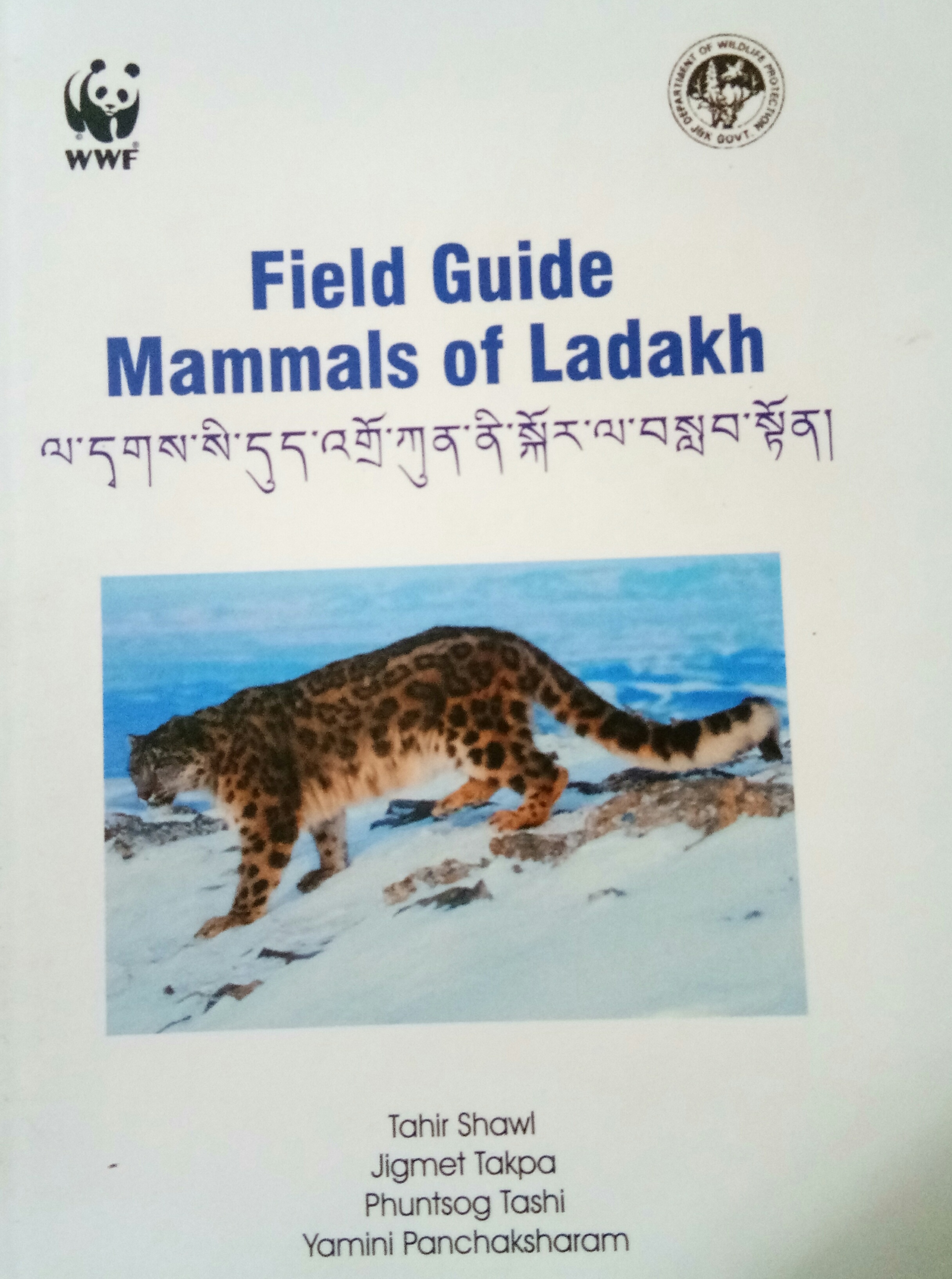 Field Guide Mammals of Ladakh by Tahir Shawl, Jigmet Takpa, Phuntsog ...
