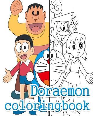 Doraemon Coloring Books: Coloring Book: Stress Relieving Coloring Book ...