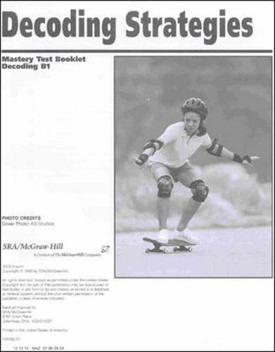 Corrective Reading Decoding Level B1 Mastery Test Package Read To Achieve By Mcgraw Hill