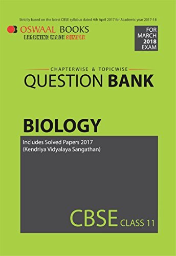 Oswaal CBSE Chapterwise/Topicwise Question Bank for Class 11 Biology by ...