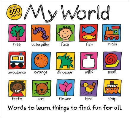 My World: A hand-drawn book with 350 words to learn, things to count ...