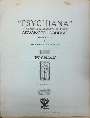 Psychiana by Frank B. Robinson | Goodreads