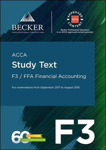 ACCA Approved - F3 Financial Accounting (September 2017 to August 2018 ...