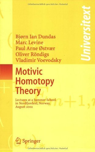 Motivic Homotopy Theory: Lectures at a Summer School in Nordfjordeid ...