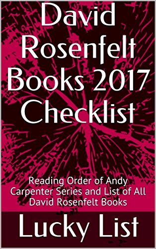 David Rosenfelt Books 2017 Checklist: Reading Order of Andy Carpenter ...