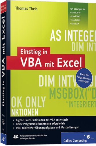 Einstieg in VBA mit Excel by Thomas Theis | Goodreads