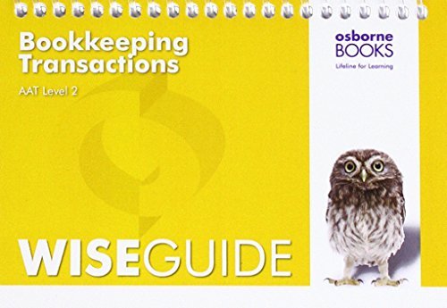 AAT Bookkeeping Transactions - Wise Guid by Other Osborne Books Ltd ...