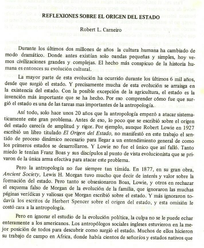 Reflexiones sobre el origen del Estado by Robert L. Carneiro | Goodreads