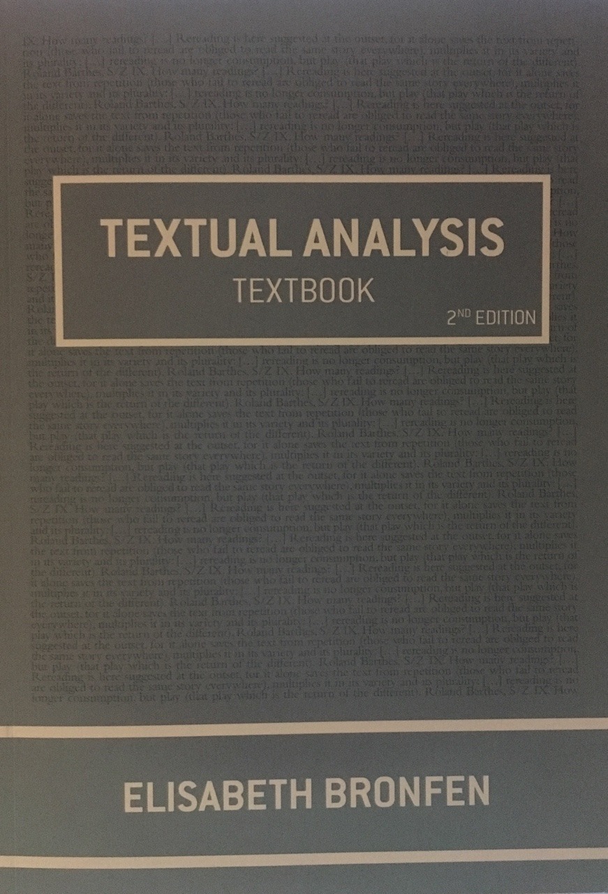 Textual Analysis Textbook by Elisabeth Bronfen | Goodreads