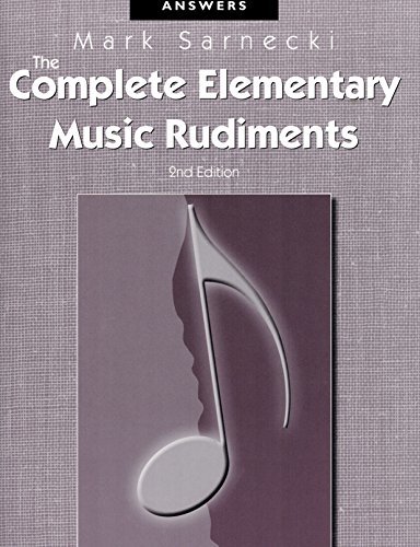 The Complete Elementary Music Rudiments: Answer Book by Royal ...