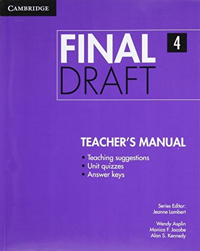 Final Draft Level 4 Teacher's Manual by Wendy Asplin | Goodreads