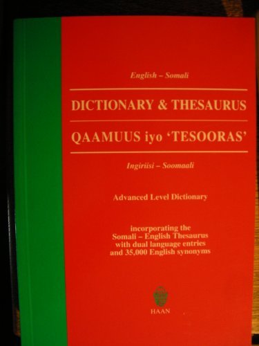 Somali Dictionary: Qaamuus with Thesaurus: English-Somali / Somali ...