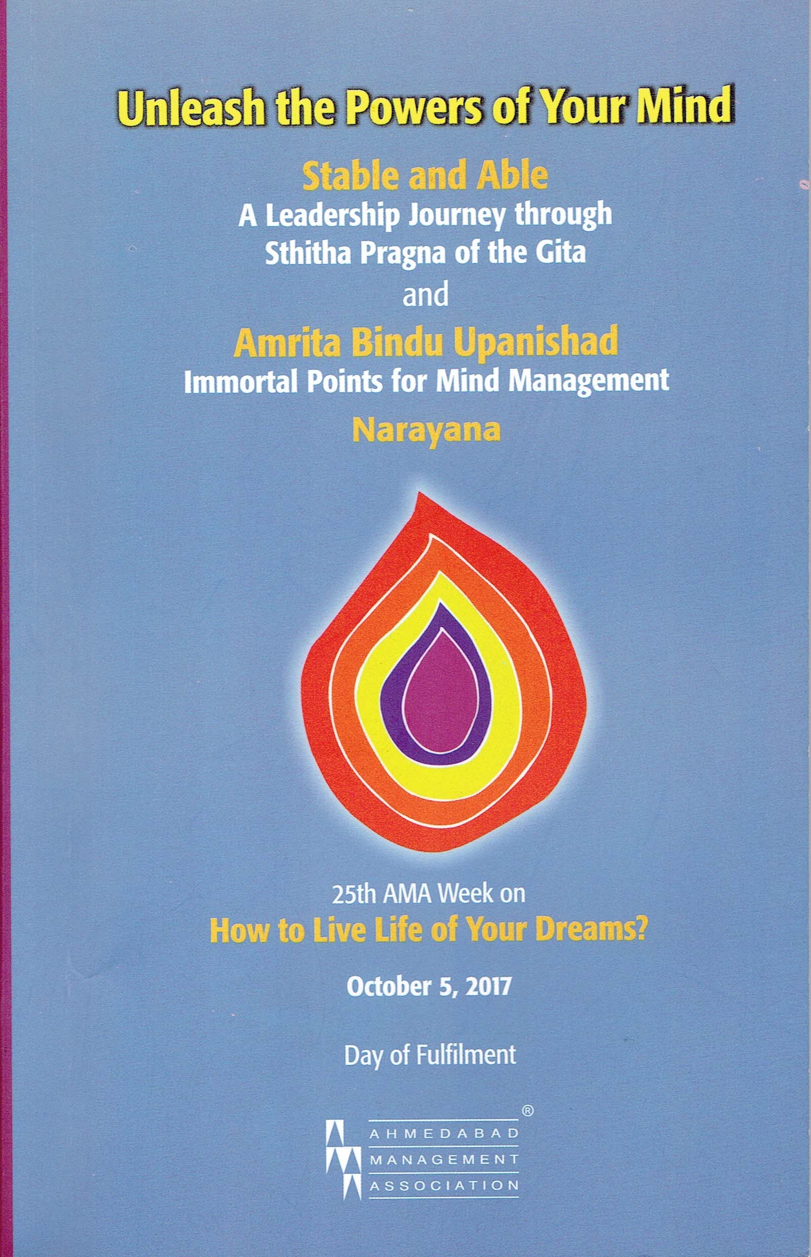 Stable and Able - A Leadership Journey throught Sthitha Pragna of the Gita by Narayana | Goodreads