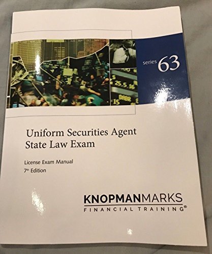 Series 63 Knopman Marks Study Guide by Kaplan | Goodreads