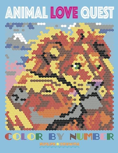 ANIMAL LOVE QUEST Color by Number: Activity Puzzle Coloring Book for ...