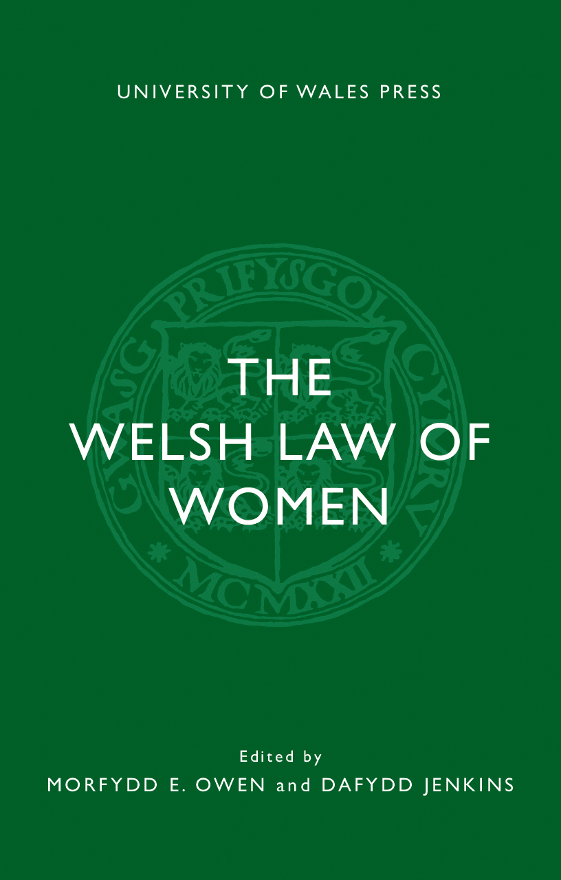 The Welsh Law of Women by Dafydd Jenkins | Goodreads