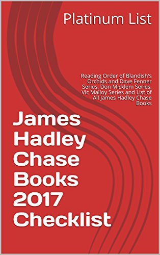 James Hadley Chase Books 2017 Checklist: Reading Order of Blandish's ...