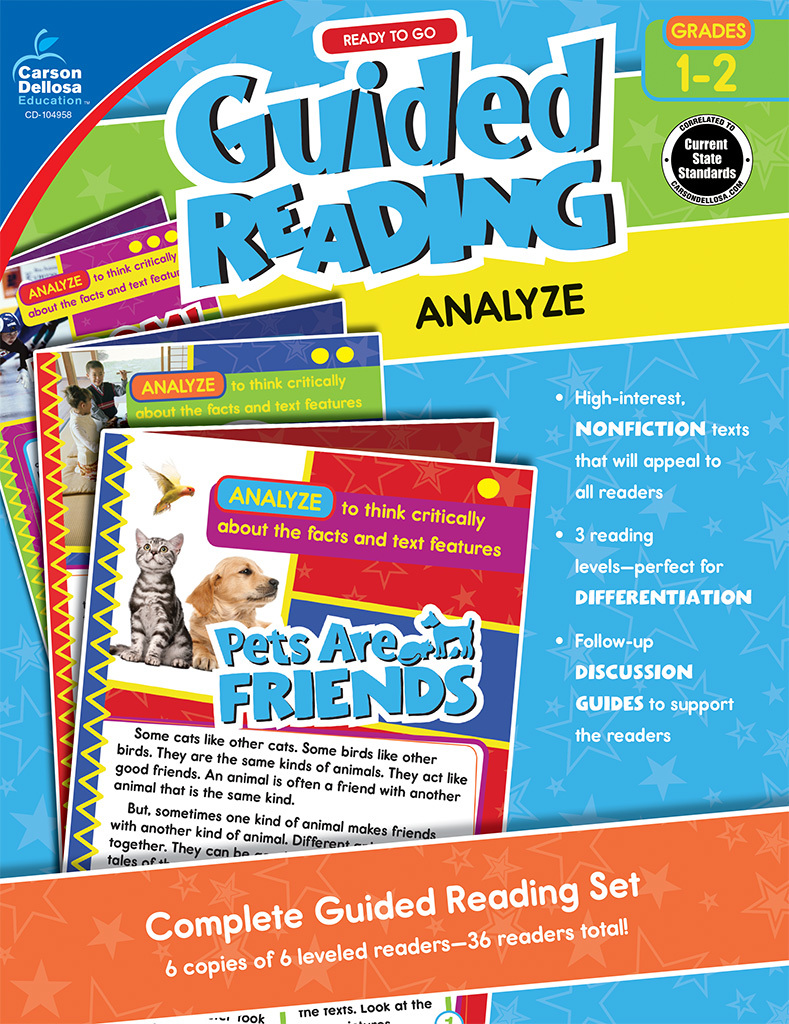 Carson Dellosa Ready to Go Guided Reading: Analyze, Grades 1 - 2 ...