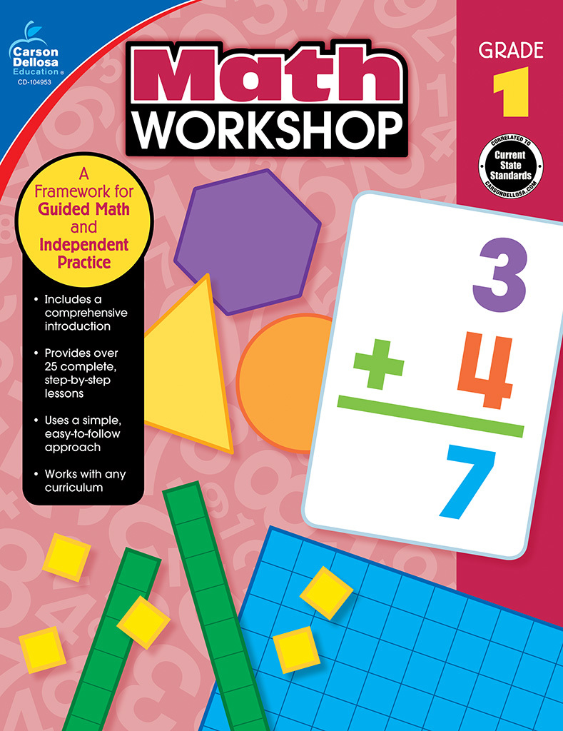 Carson-Dellosa Math Workshop Resource Book, Grade 1 by Carson-Dellosa ...