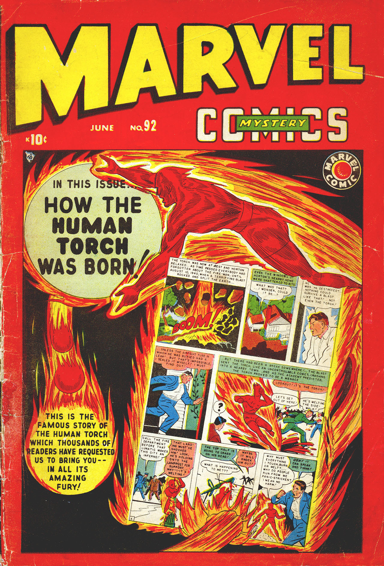 Marvel Mystery Comics #92 by Carl Burgos | Goodreads