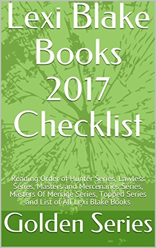 Lexi Blake Books 2017 Checklist: Reading Order of Hunter Series ...