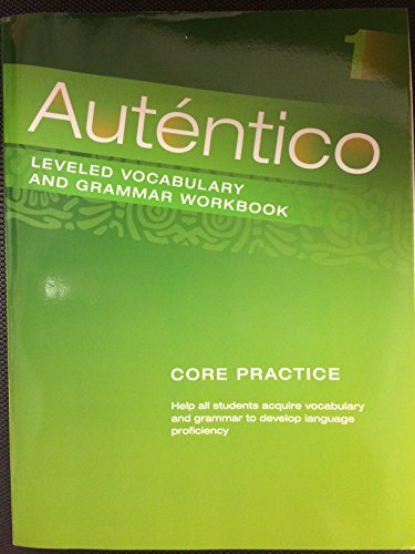 Autentico 2018 Leveled Vocab and Grammar Workbook Level 1 by Prentice ...