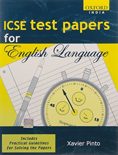 Icse Test Papers For English Language by Pinto Xavier | Goodreads