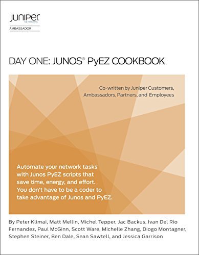 Day One: Junos PyEZ Cookbook by Peter Klimai | Goodreads